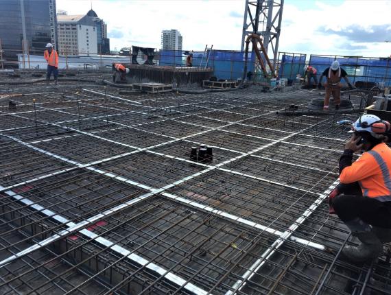 Fiore II Suspended PT Slab | Grouting Services