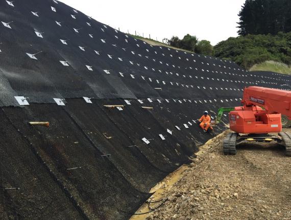 Hunua Quarry GRP Slope Protection | Grouting Services
