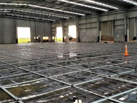 Hobsonville Warehouse PT Slab | Grouting Services
