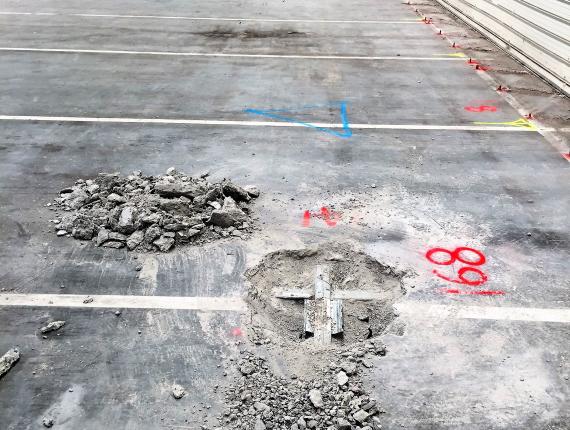 Retrofitting PT Slab on Grade | Grouting Services